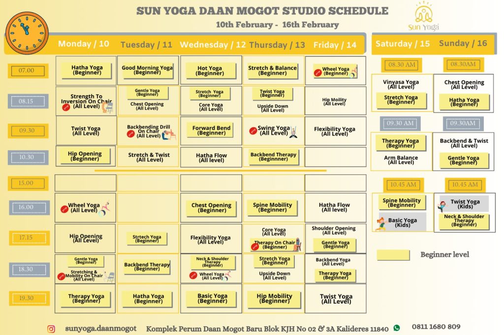 Yoga Daan Mogot Studio - Sun Yoga